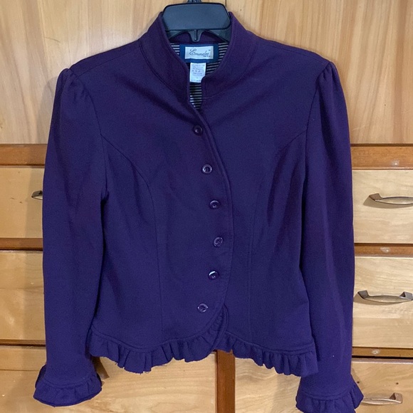 Emmelee for F.C. | Jackets & Coats | Emmelee Royal Purple Jacketblazer ...